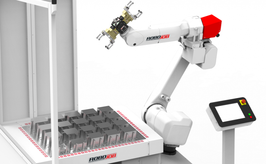 Solución total compacta para la carga y descarga de fresadora CNC ...