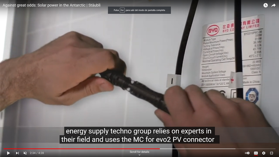 TÜV Rheinland Group certifica el conector MC4-Evo 2 de Stäubli para ...